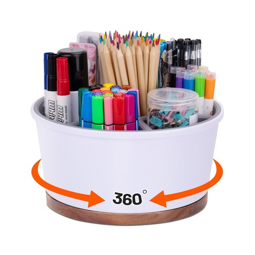 Pen Organizer For Crayon Marker Color Pencil, Lazy Susan Art Supply ...