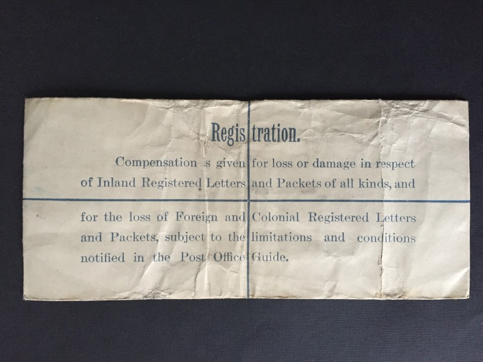 D GB 1915 ANDOVER RP28 H2 REG LETTER ENV PERHAM DOWN CAMP PMK TO ...