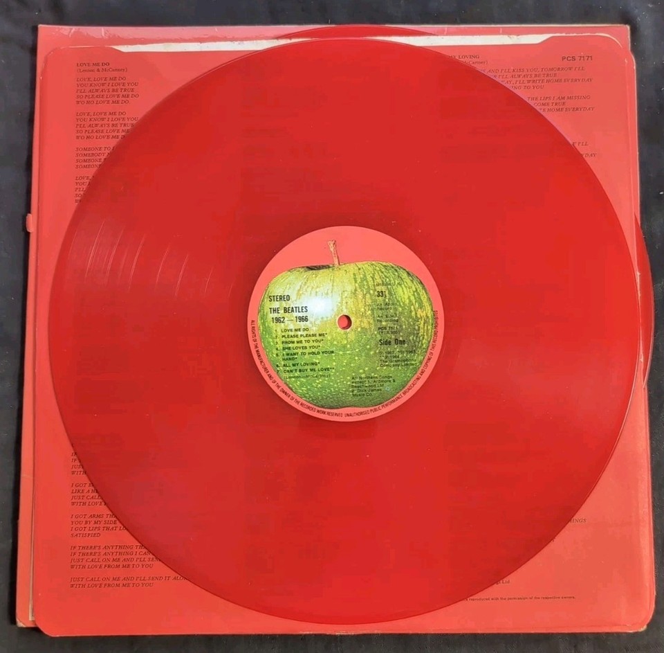 THE BEATLES / 1962-1966 DOUBLE ALBUM RED VINYL LP Inners Q646 | eBay UK