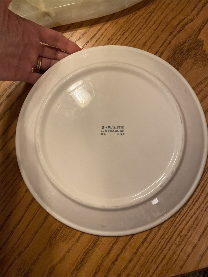 APPLE RIDGE COUNTRY CLUB Syracuse China Syralite Restaurant Ware Dinner ...