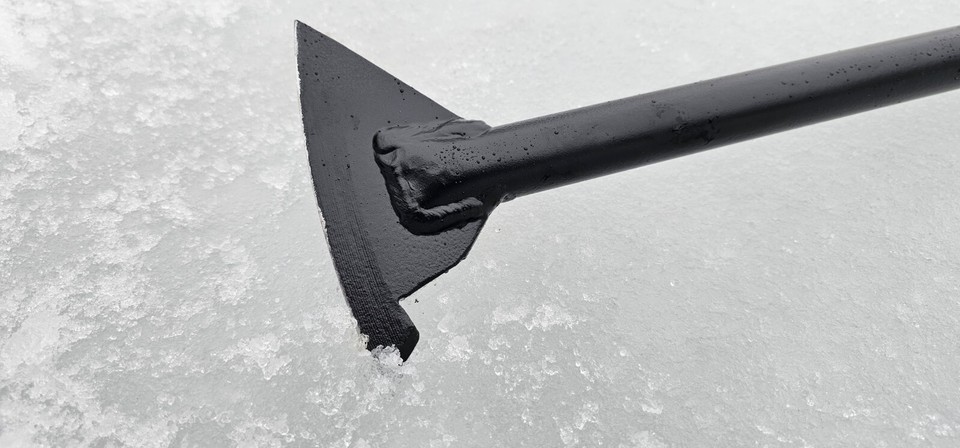 Ice Slammin 62" Ice Spud Chisel Internal Slide Hammer Action Weighs 9 ...