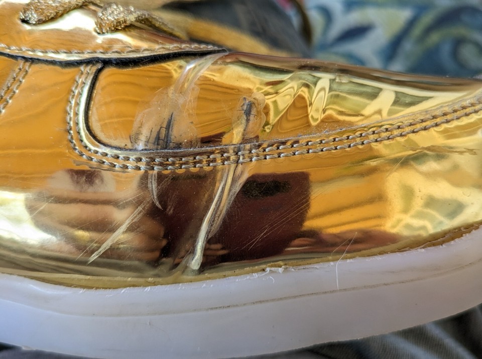 Liquid Gold Men's High Top Lace Up Sneakers Synthetic Size 13 M | eBay