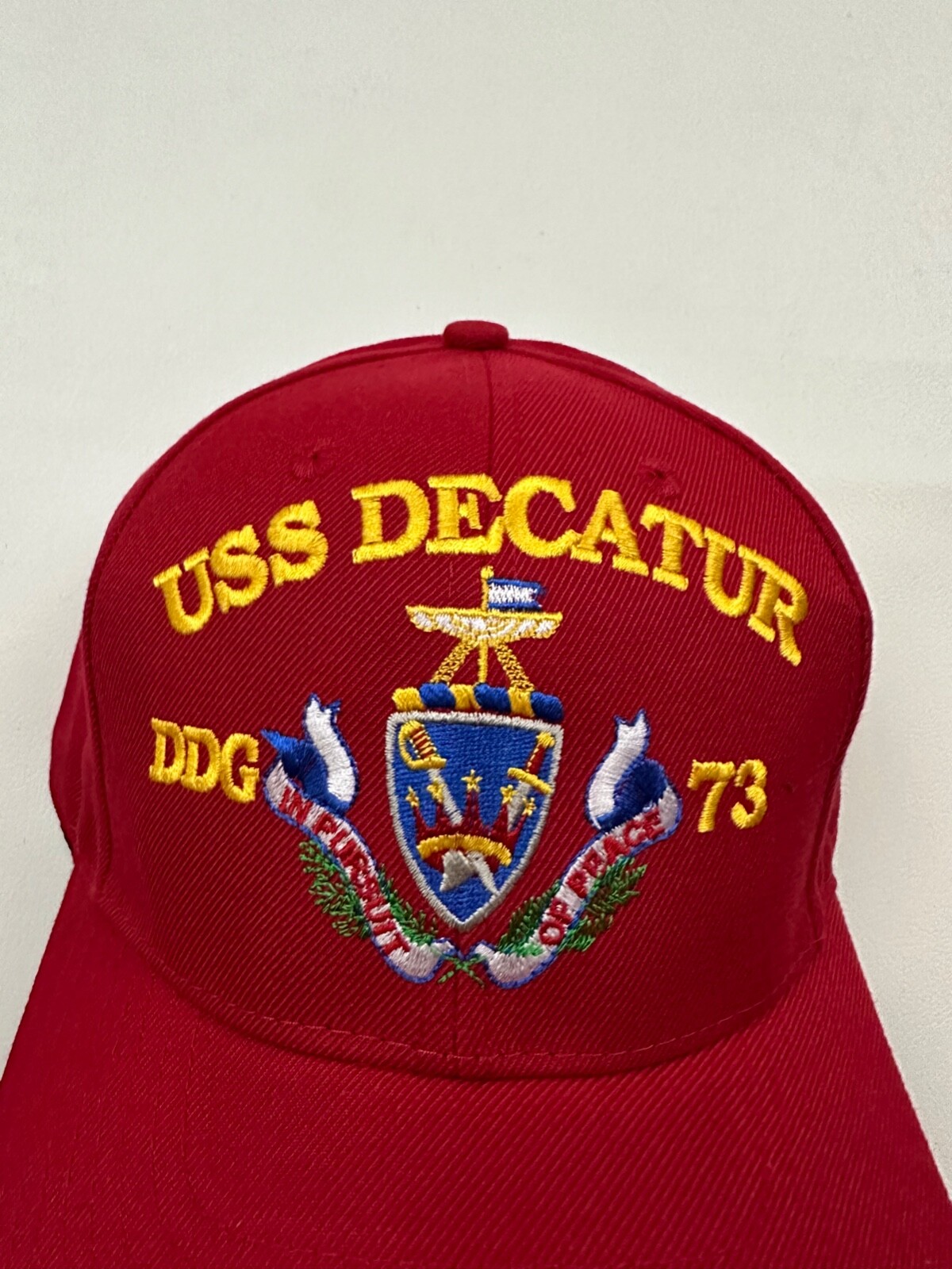 The Corps USS Decatur DDG 73 DCTT Logo Red Baseball Cap Hat One Size | eBay