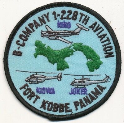 B Co 1-228th Aviation Regiment Kiowa Joker King Panama Just Cause era ...