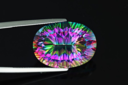24.855 Cts Mystic Topaz 100% Natural Iridescent Multicolor Gradient ...
