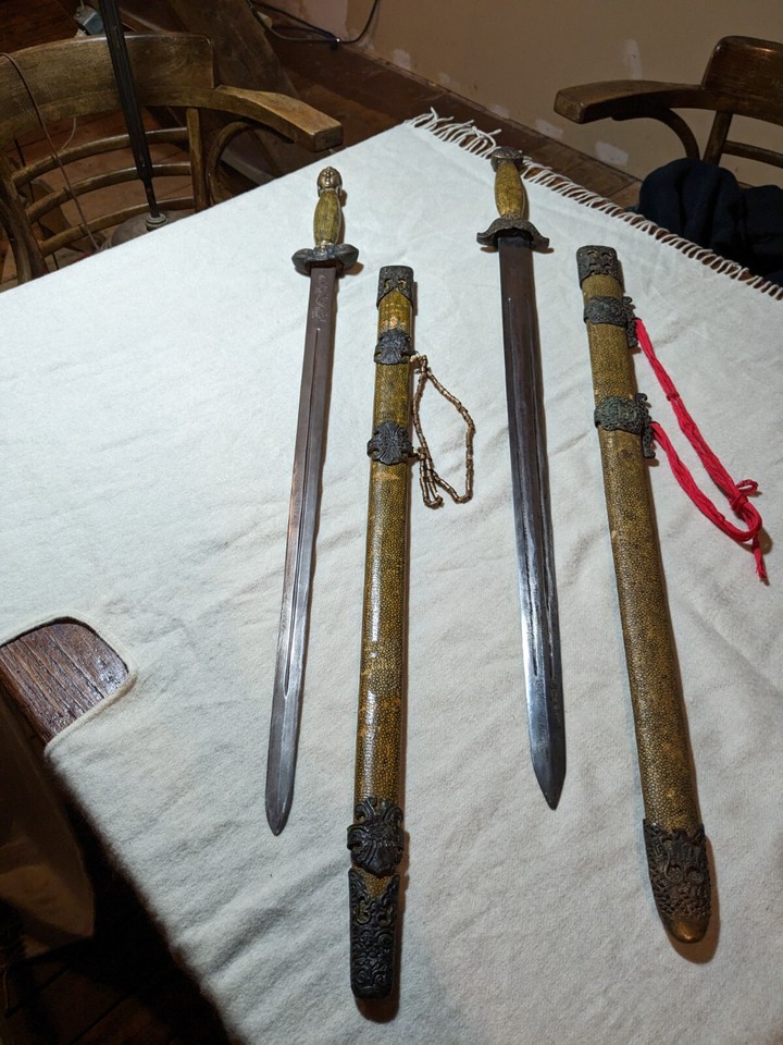 2 Taoist Master Buddhist Shaolin /Wudang Jian Sword Hand and a Half ...