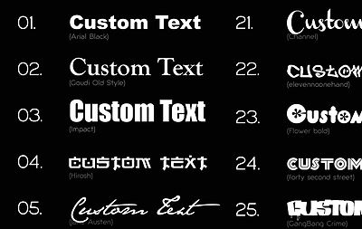 2X PERSONALISED VINYL DECAL sticker motorbike bike name CUSTOM COLOUR ...