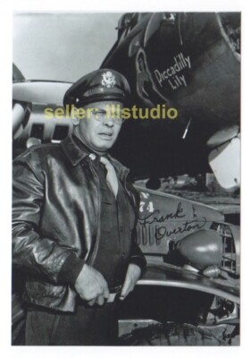 FRANK OVERTON Major Stovall 12 O'clock High RARE 4x6 PHOTO MINT ...