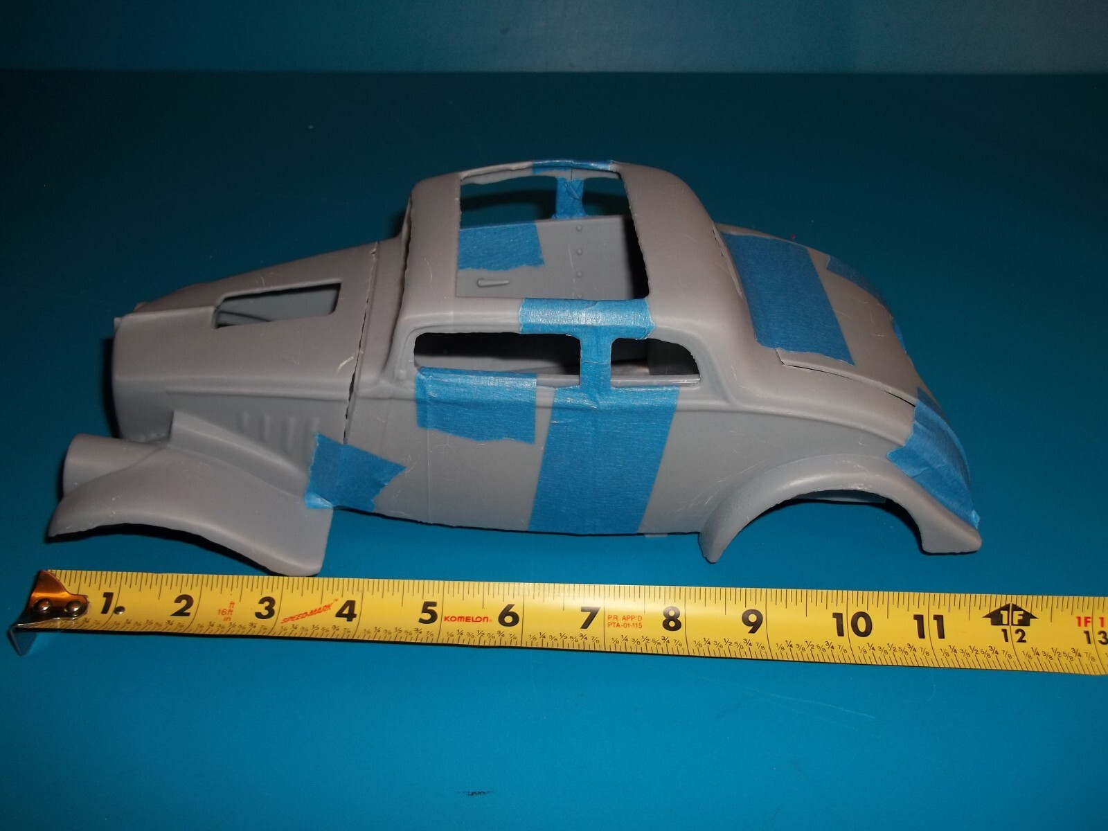 1:12 Scale: 1933 Willys Chopped Coupe Malco Gasser 3D Printed Model Kit ...