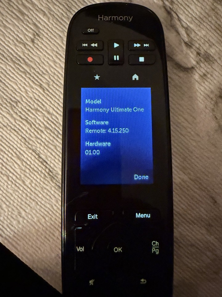 Logitech Harmony Ultimate One N-R0007 Universal Remote Control w/ Charging Dock | eBay