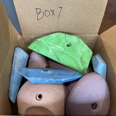 Box Of 12 Used Large Climbing holds- BOLT ON - Box 7 | eBay