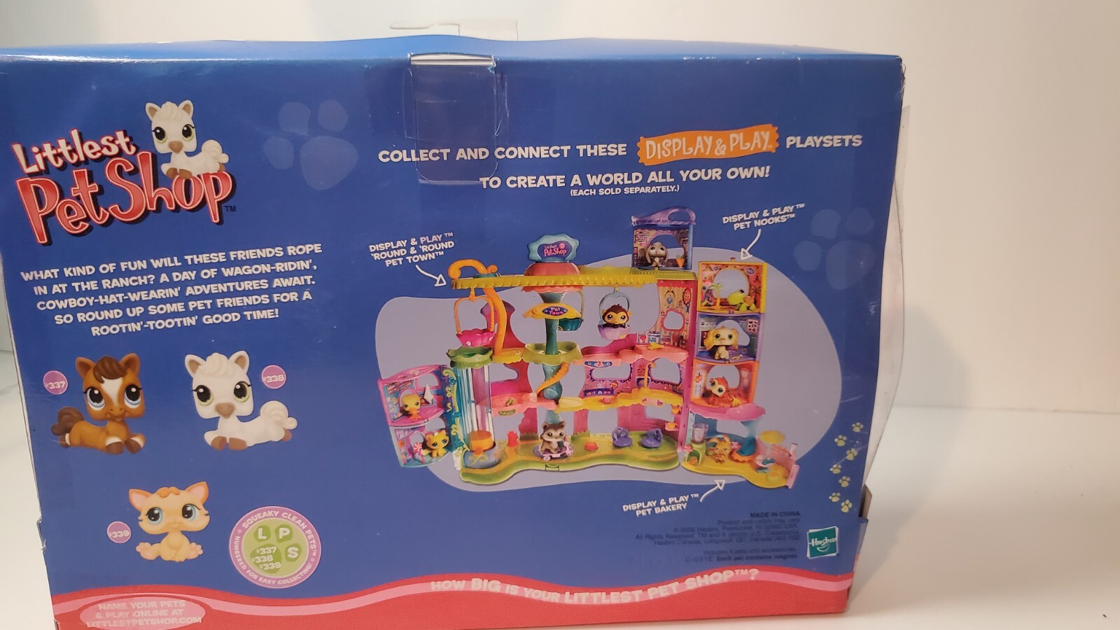 Littlest Pet Shop LPS Raceabout Ranch 339 Short Hair Cat Horse 337 338 ...