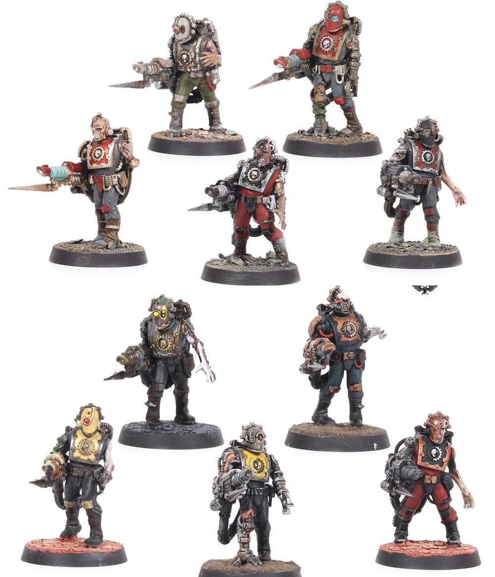 10x Adsecularis Tech-Thralls Mechnicum Mechanicus Warhammer 40k 30k ...