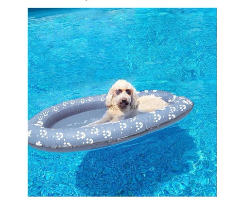 Dog Pool Float Inflatable Float Swimming Lounger Heavy Duty Up To 44lbs ...