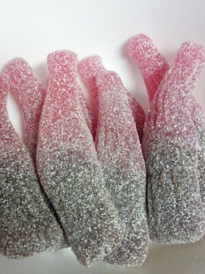 UK Sweets - 200g KINGSWAY Giant Cherry Cola Bottle Gummy Candy | eBay ...
