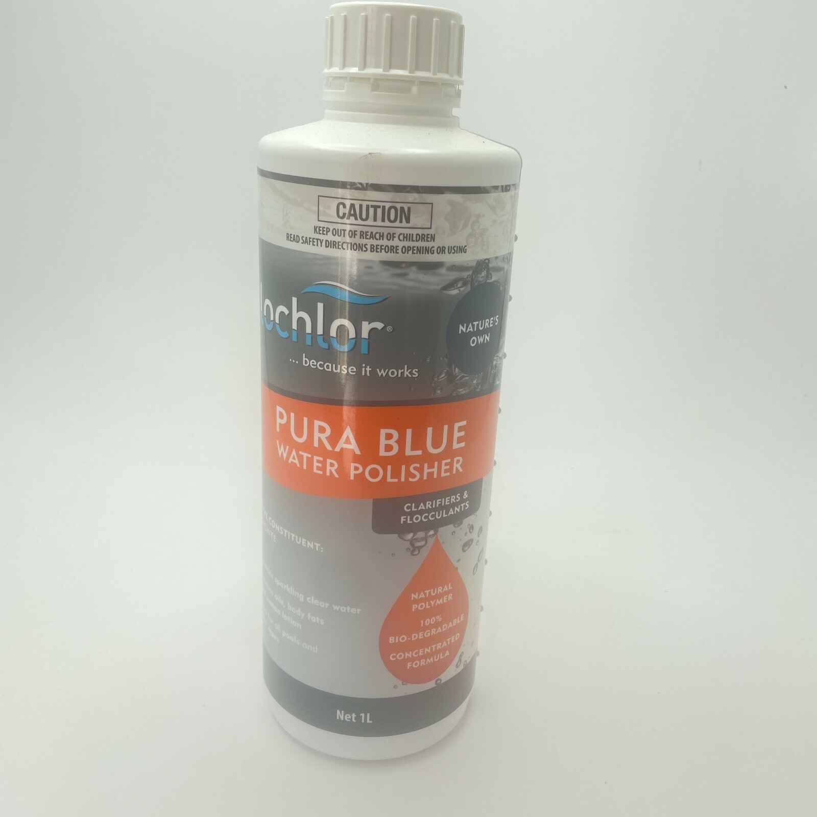 Water polisher pura blue lochlor 1 ltr pool spa clarifier biodegradable ...