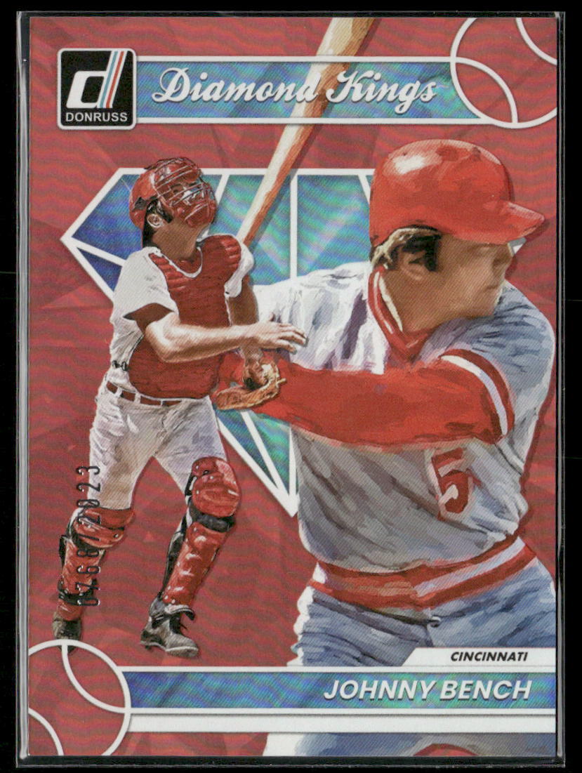 2023 Donruss #25 Johnny Bench Holo Red #/2023 | eBay