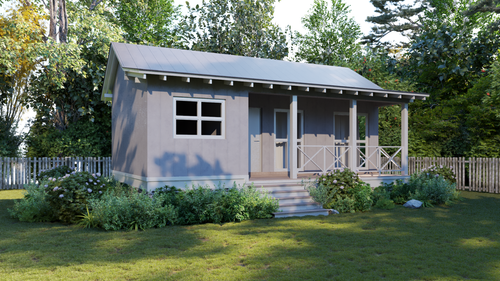 Modern Tiny House Plan With AutoCAD File And PDF For Blueprint Plans ...