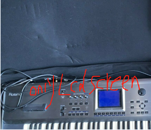 Roland Fantom FA-76 76 Keyboard All-in-One Synthesizer Only lcd display ...