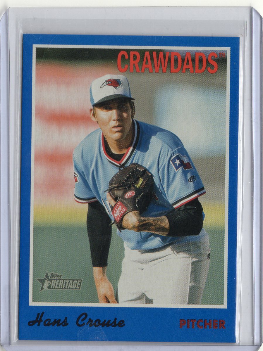 HANS CROUSE 2019 Topps Heritage Minor League Baseball BLUE BORDER Card ...