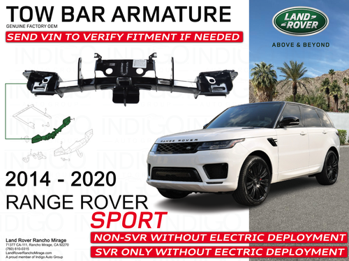 2014-2020 RANGE ROVER SPORT Genuine Land-Rover TOW BAR RECEIVER ...