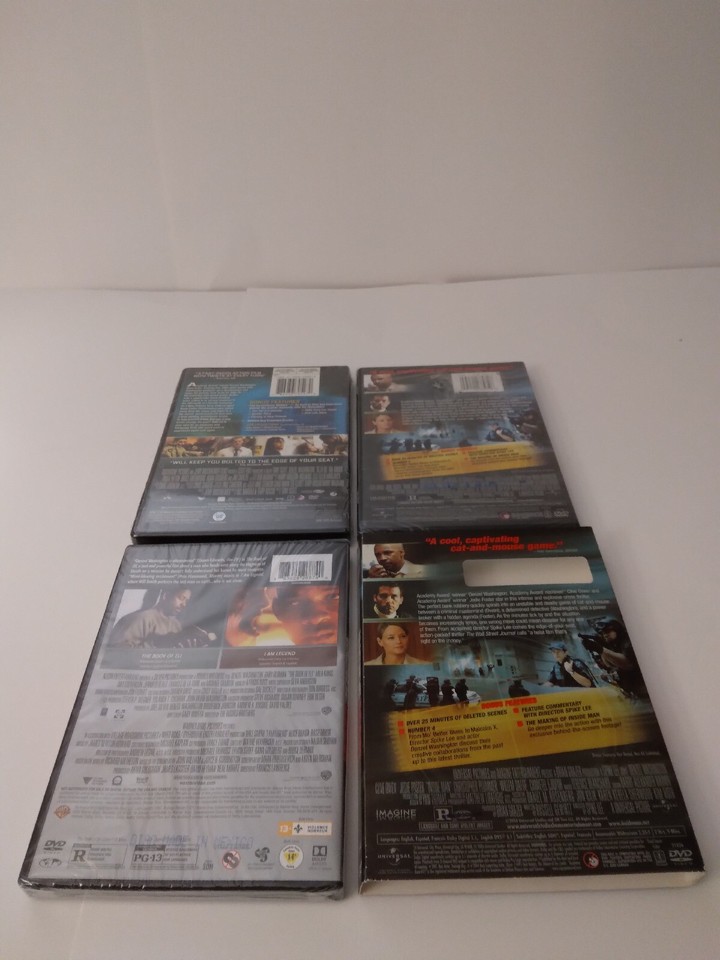 3 Denzel Washington DVDS: Dejavu 2007/ The Book Of Eli 2009/ The Inside ...