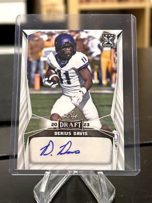 2023 LEAF DRAFT FOOTBALL DERIUS DAVIS AUTOGRAPH | eBay
