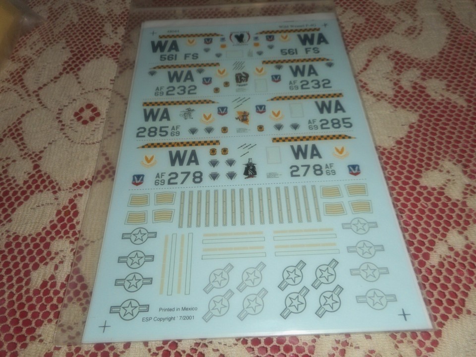 EAGLE STRIKE 48044, 1/48 WILD WEASEL F-4G DECAL SET | eBay