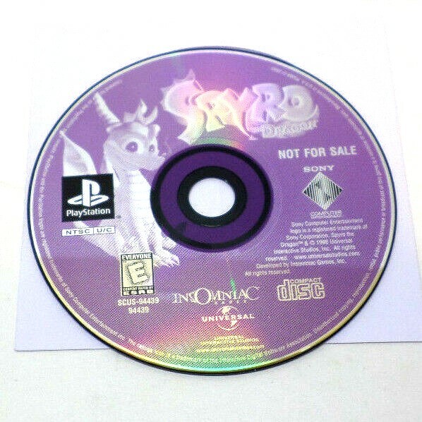 Spyro Year of the Dragon (Sony PlayStation 1, 2000) PS1 *DISC ONLY ...