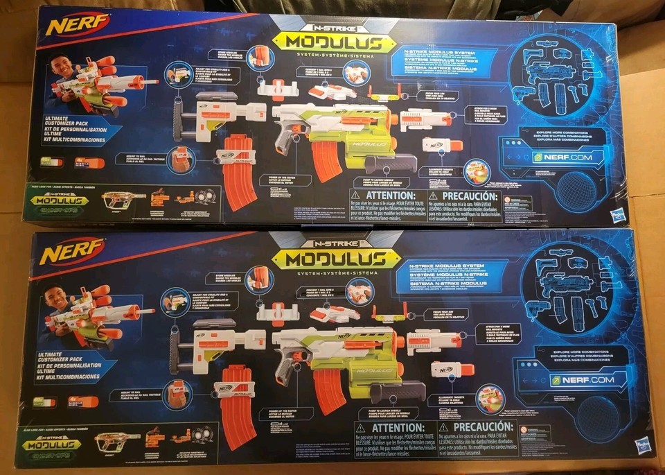 NERF N-STRIKE MODULUS SYSTEM HASBRO ULTIMATE PACK LOT OF 2 | eBay