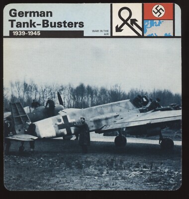 German Tank Busters Edito Service Card Second World War II Air | eBay