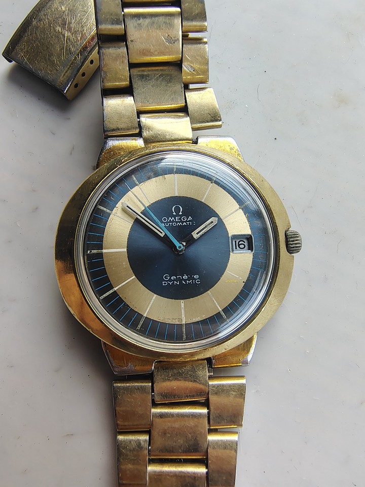 Vintage Omega Deville Dynamic 41.4mm 14k Gold Cap 166.039 Automatic ...