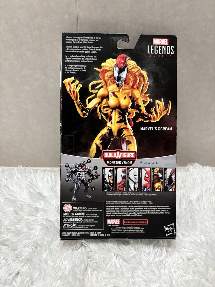 Marvel Legends Monster Venom Series Scream 6” NIB W/ BAF | eBay