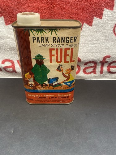 Vintage PARK RANGER Camp Stove Gasoline Fuel 1 Quart Can Awesome ...