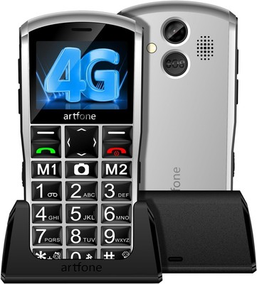 artfone 4G Big Button Basic Mobile Phone, SIM Free Unlocked Senior ...