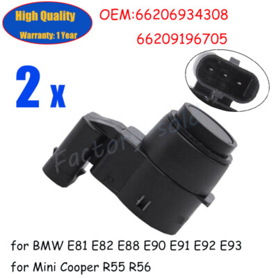 2pc PDC Parking Sensor For BMW E83 E90 E91 X1 Z4 1 3 Series Mini R55 ...
