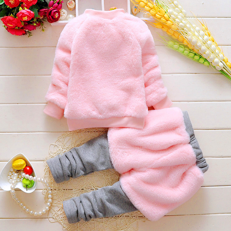 2PC Toddler Kids Baby Girls Winter warmth Clothes T-shirt Tops+Pants ...