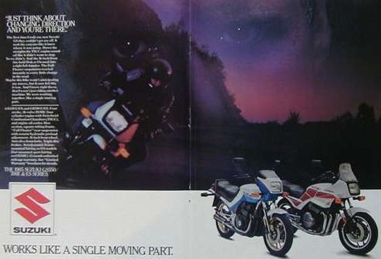 1985 SUZUKI GS550 & GS700 ES Motorcycle Ad GS-550 550 700 | eBay
