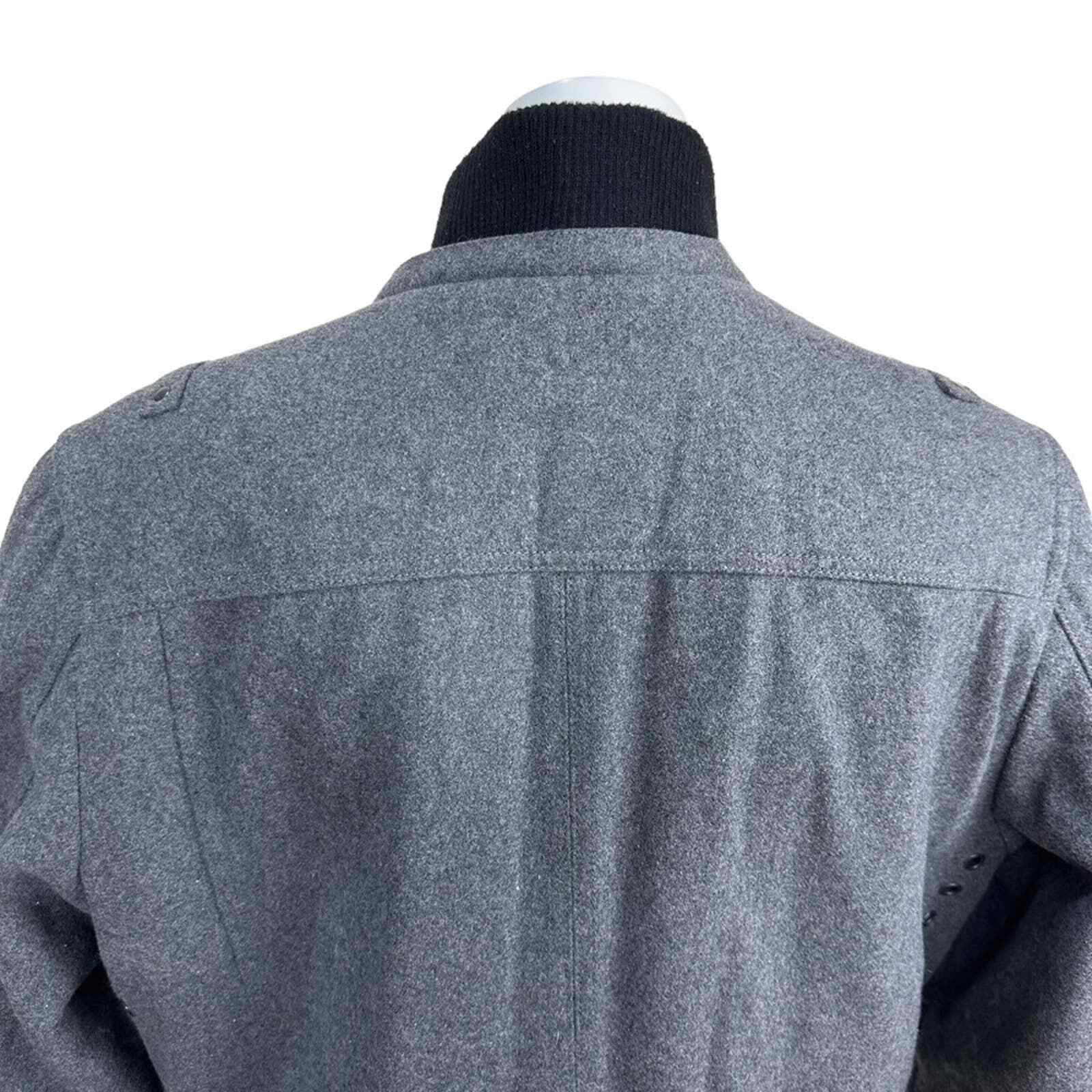 Men’s STRUCTURE Wool Blend Coat Grey Jacket Pocket Fr… - Gem