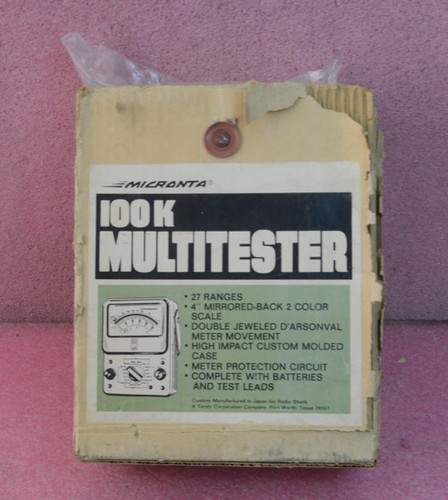Vintage Micranta Multi Tester Model 100K. | eBay