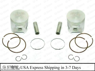 New Cylinder Piston 64mm Replacement Set Pair Yamaha RD350 360-11631-03 ...