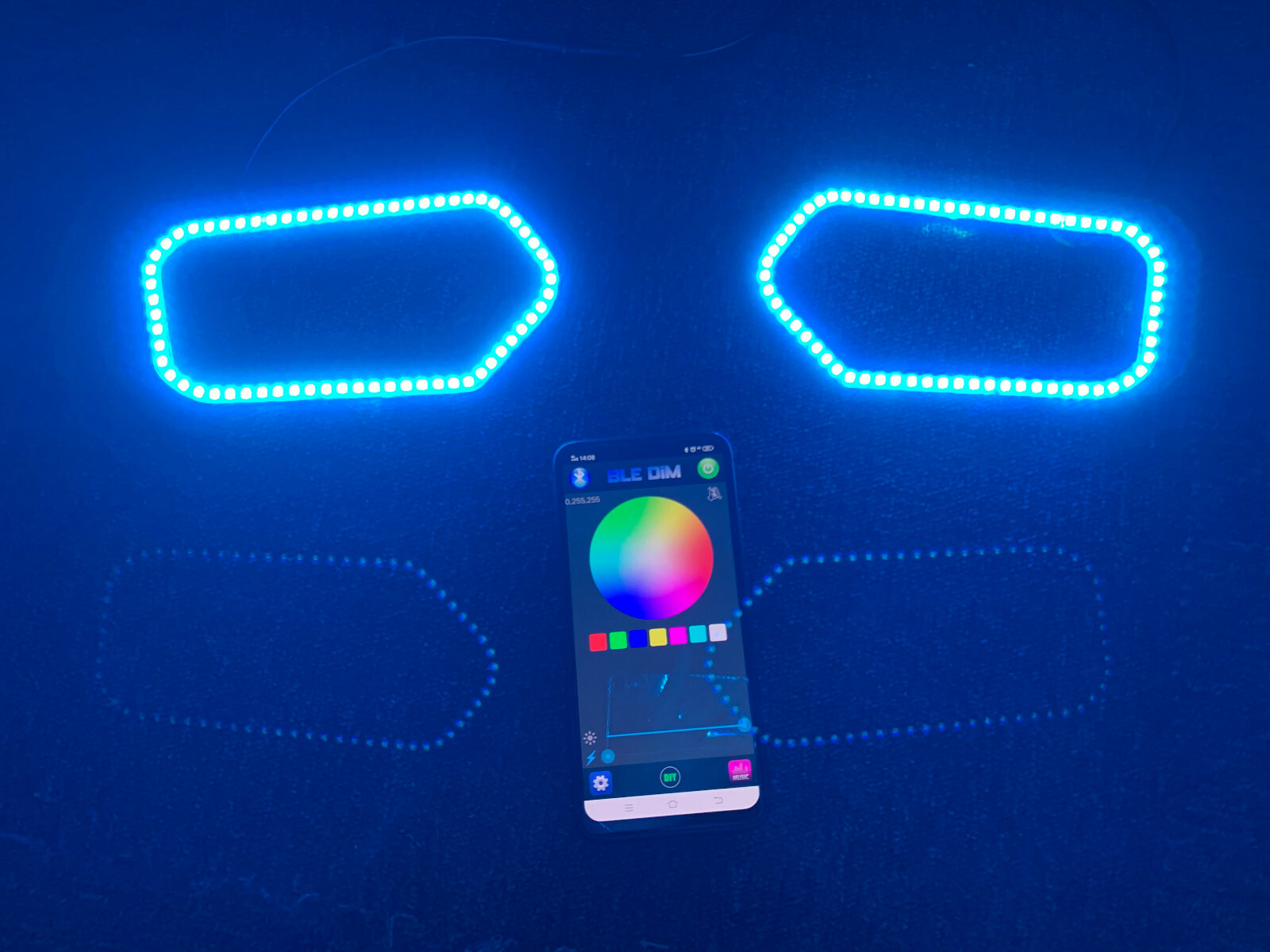 RGB Change LED Headlight Halo Rings for Polaris Sportsman 800 XP 900 ...