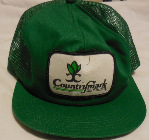 1 Countrymark Inc Trucker Style snapback Cap Hat Green Patch,VTG ad ...