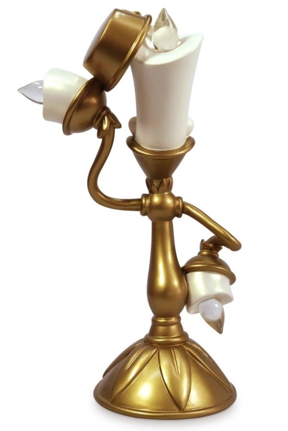 Disney Parks 8" Lumiere Candlestick Light Up Figure Figurine Beauty ...