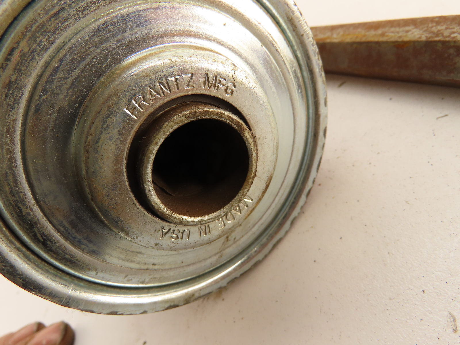 Frantz Mfg Steel Conveyor roller 3.5"x 36" 37" BF 11/16" axle 3/16 ...