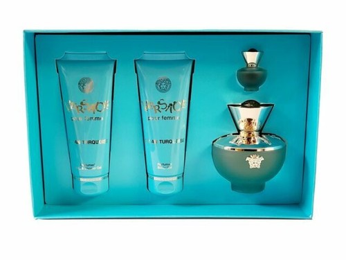 Versace Dylan Turquoise Pour Femme Eau de Toilette 4PCS Gift Set ...