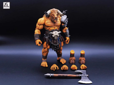 9" Xesray Studios Combatants Fight For Glory Wave Yellow Minotaur ...