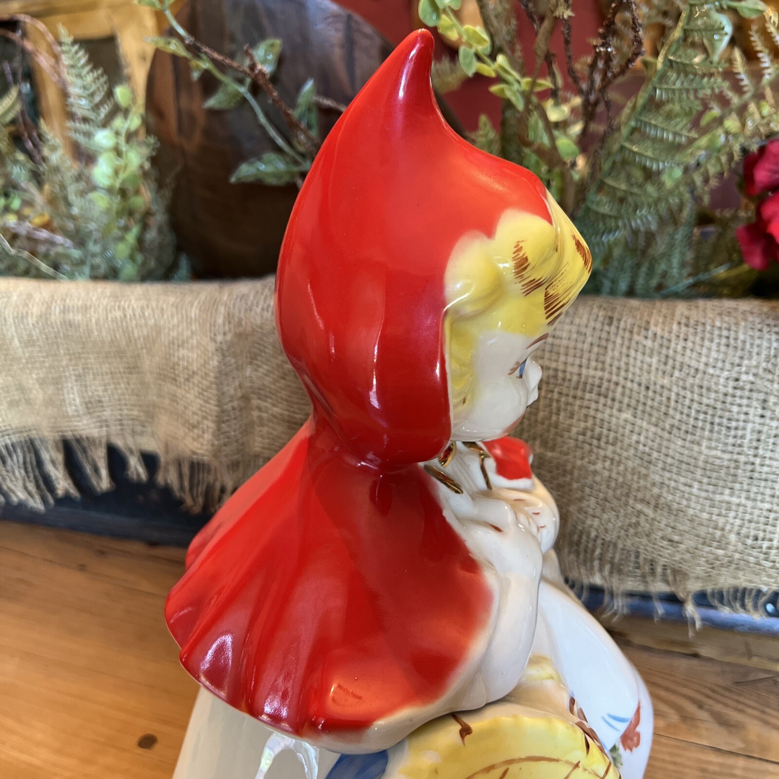 Vintage Hull Ware Little Red Riding Hood Pottery Cookie Jar 1940s | eBay