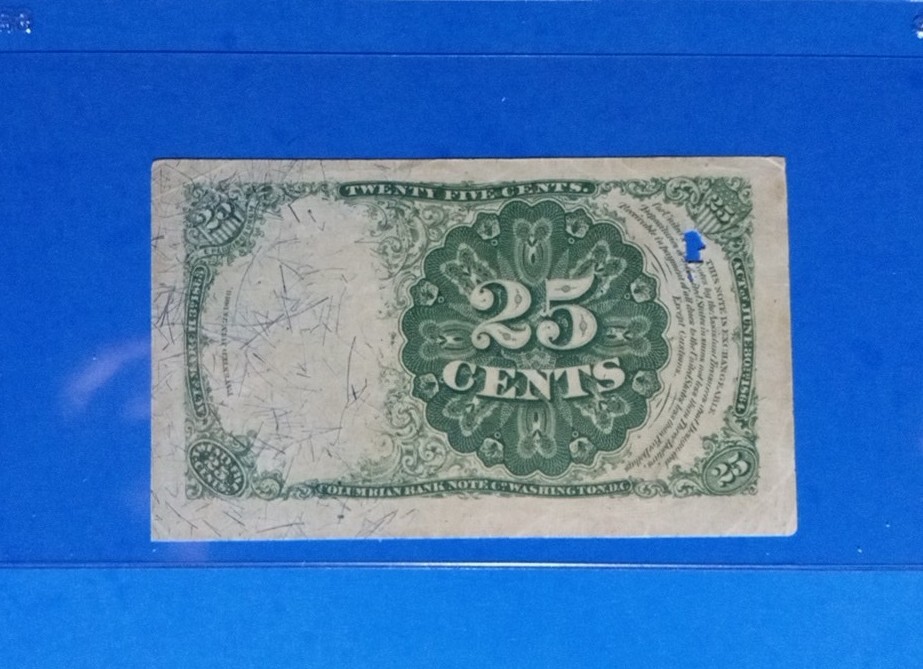 1874-1876 25¢ 5th ISSUE FRACTIONAL CURRENCY ! OLD US ! VG. CIRC. ! | eBay