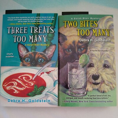 Lot of 2 Signed Debra H. Goldstein A Sarah Blair Mystery See photos for ...
